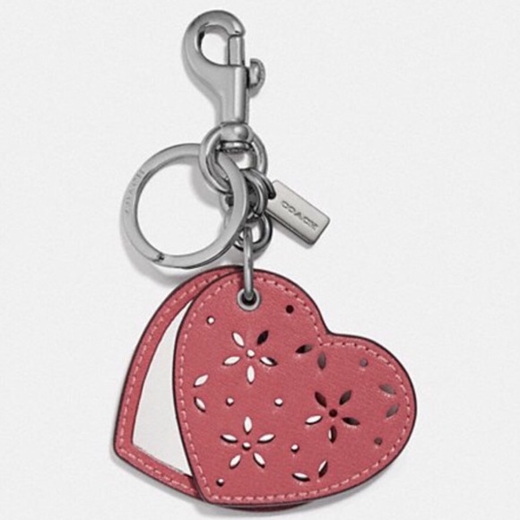 Coach | Accessories | Coach Heart Mirror Bag Charm | Poshmark